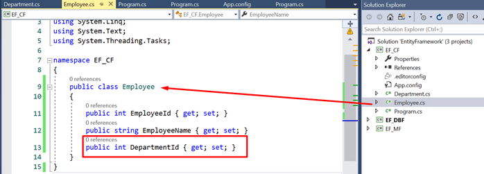 Code First Approach And Code First Migrations In Entity Framework